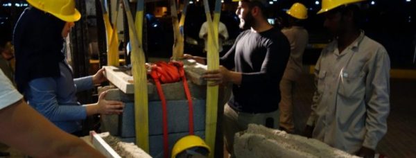 GUtech students and professors built an earthen tower on campus - OES